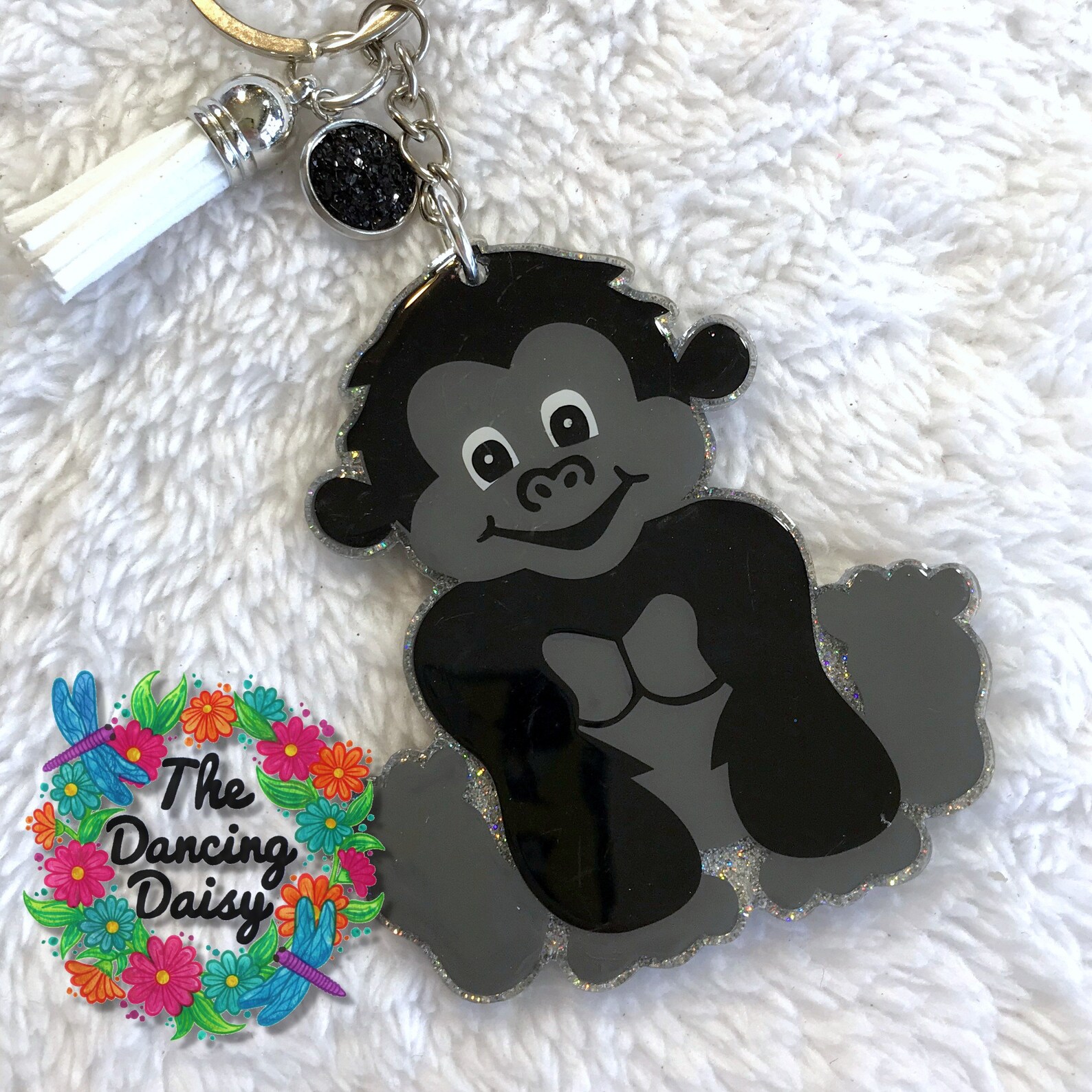 Baby Gorilla Acrylic Keychain - Etsy