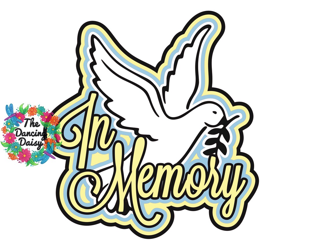 In Memory - Remembrance Scrapbooking - Die Cut Scrapbook Embellishment ...