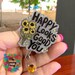 HAPPY LOOKS Good on YOU - Sunflowers - Custom Badge Reel - Etsy