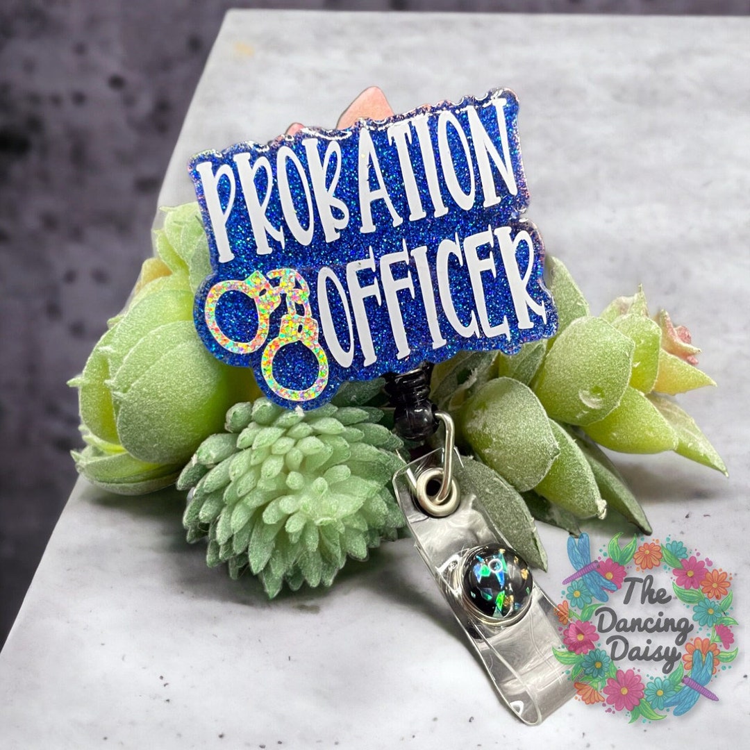 PROBATION OFFICER - Custom Law Enforcement Badge Reel - Etsy