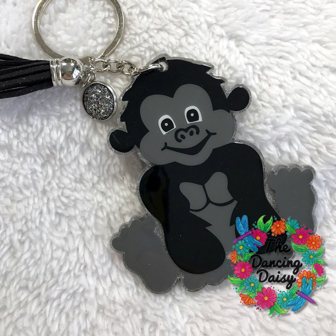 Baby Gorilla Acrylic Keychain - Etsy