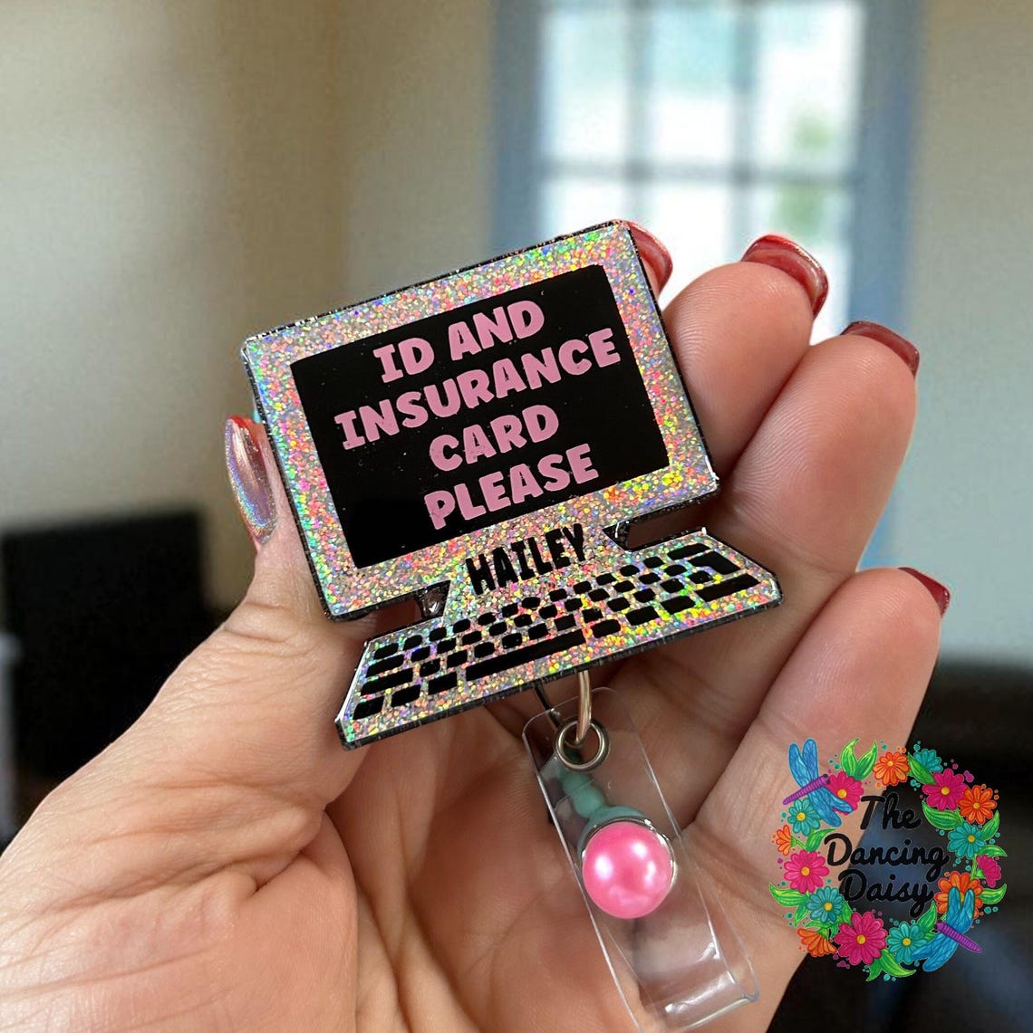 Computer - Medical Office - ID AND INSURANCE Badge Reel - Etsy