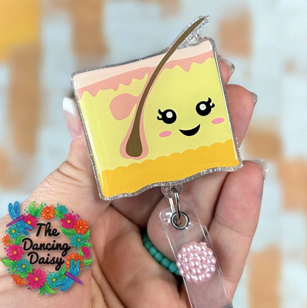SKIN FOLLICLE - Derm SQUAD - Dermatology Badge Reel - Etsy