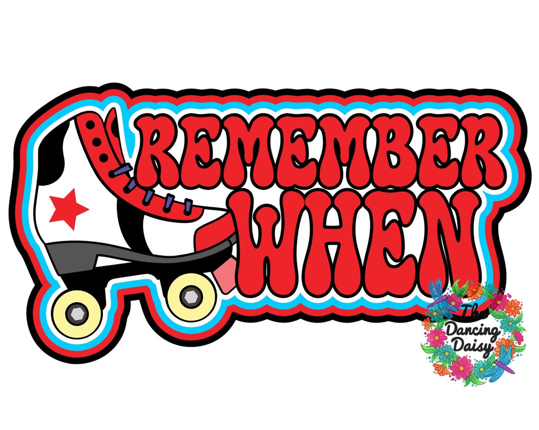 Remember When - Retro Roller Skate Die Cut - Scrapbook Embellishment ...