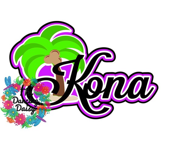 SVG DIGITAL FILE kona Island Hawaii - Etsy