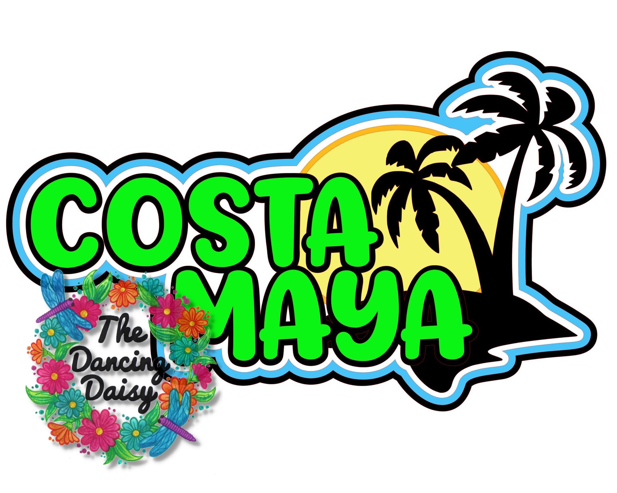SVG DIGITAL FILE - Costa Maya Mexico Travel - Etsy