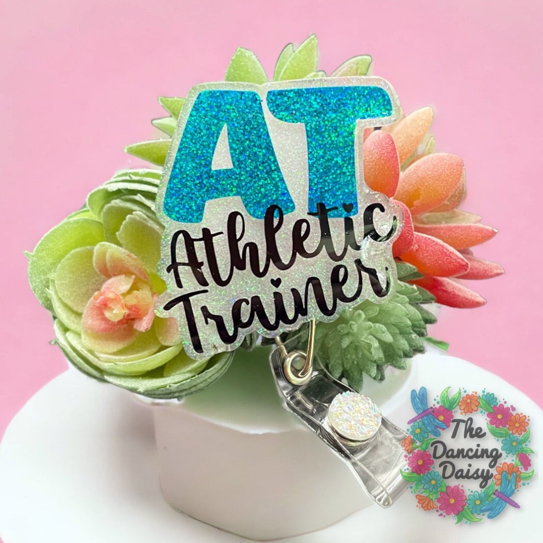 AT - Athletic Trainer - Badge Reel - Etsy