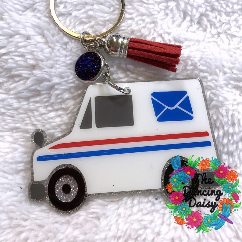 Mail Delivery Postal Truck Keychain - Etsy