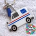Mail Delivery Postal Truck Keychain - Etsy