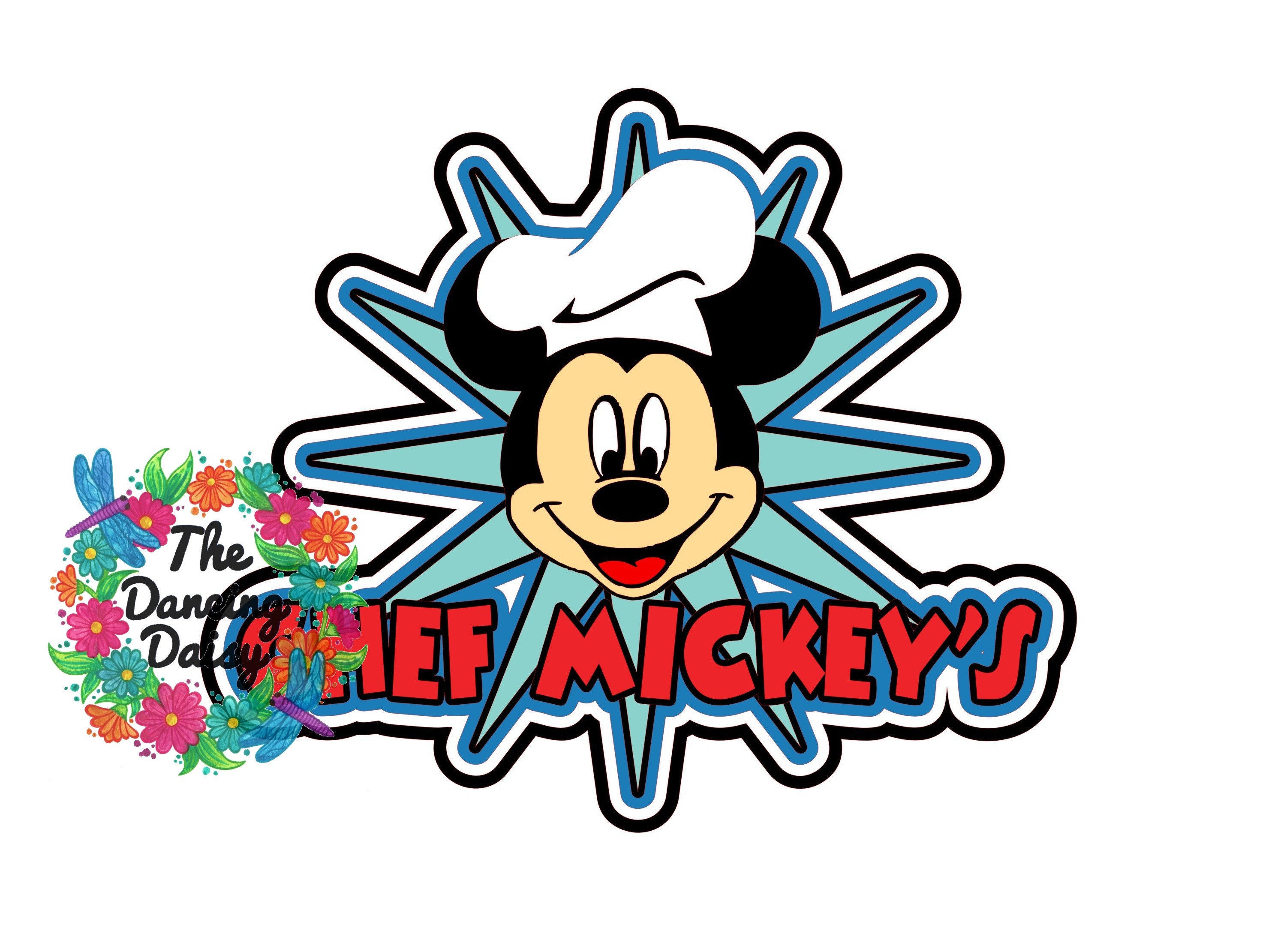 SVG DIGITAL FILE Disney character dining die cut for Chef | Etsy