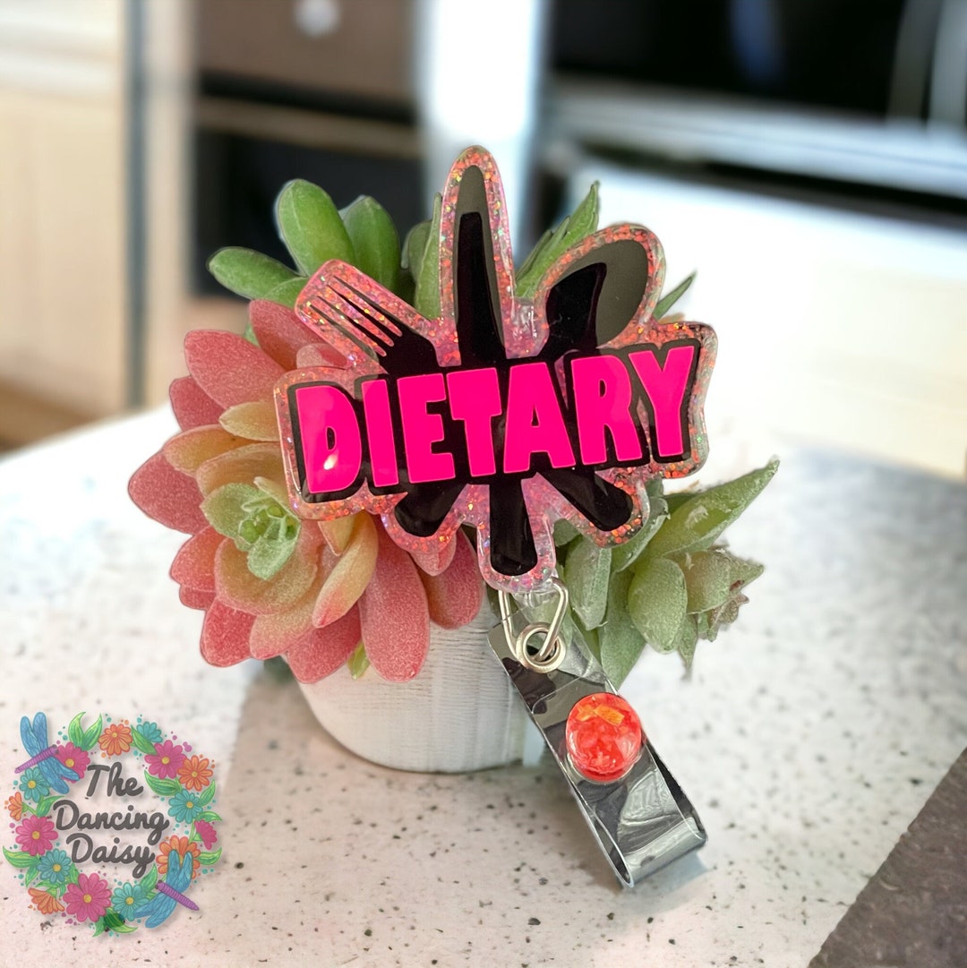 Dietary - Food Services Department - Badge Reel - Etsy