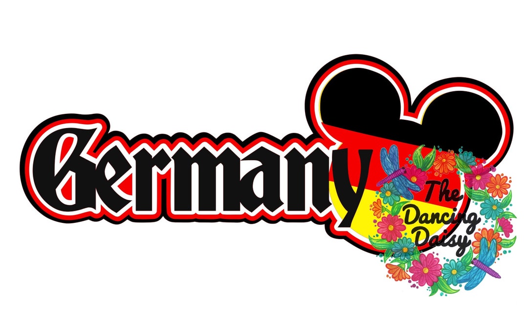SVG DIGITAL FILE - Germany Flag Epcot Mickey Mouse Ears - Etsy