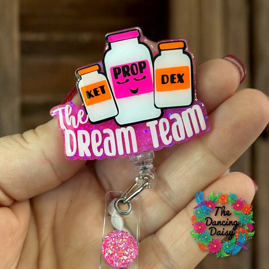The Dream Team - Anesthesia Badge Reel - Etsy