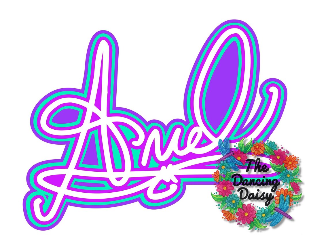 SVG DIGITAL FILE the Little Mermaid Ariel Autograph - Etsy