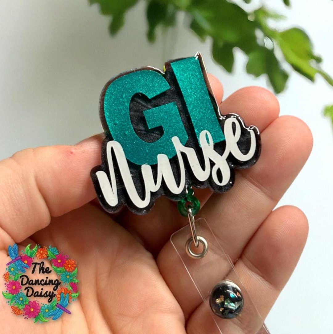GI NURSE - GASTROENTEROLOGY Custom Badge Reel - Etsy