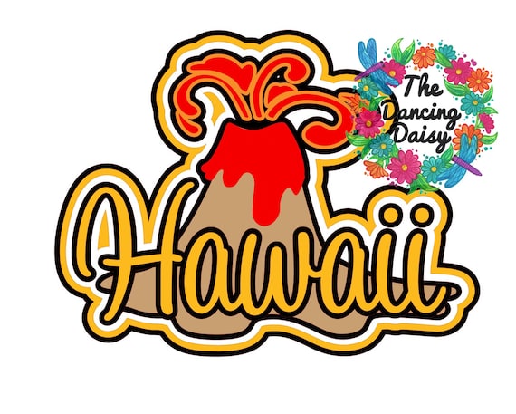 SVG DIGITAL FILE Hawaii Island Volcano - Etsy
