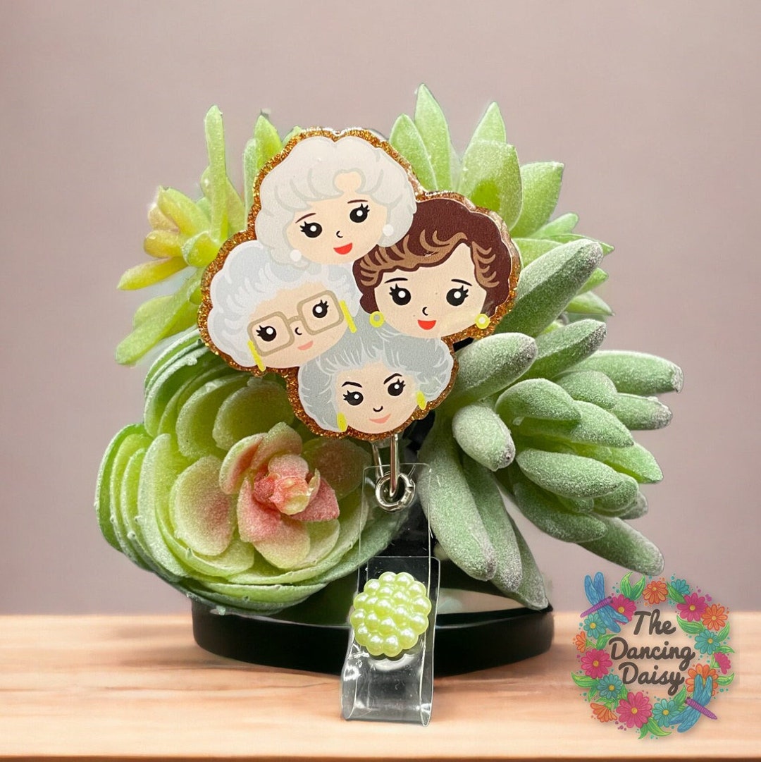 Golden Friends Ladies - Badge Reel - Etsy