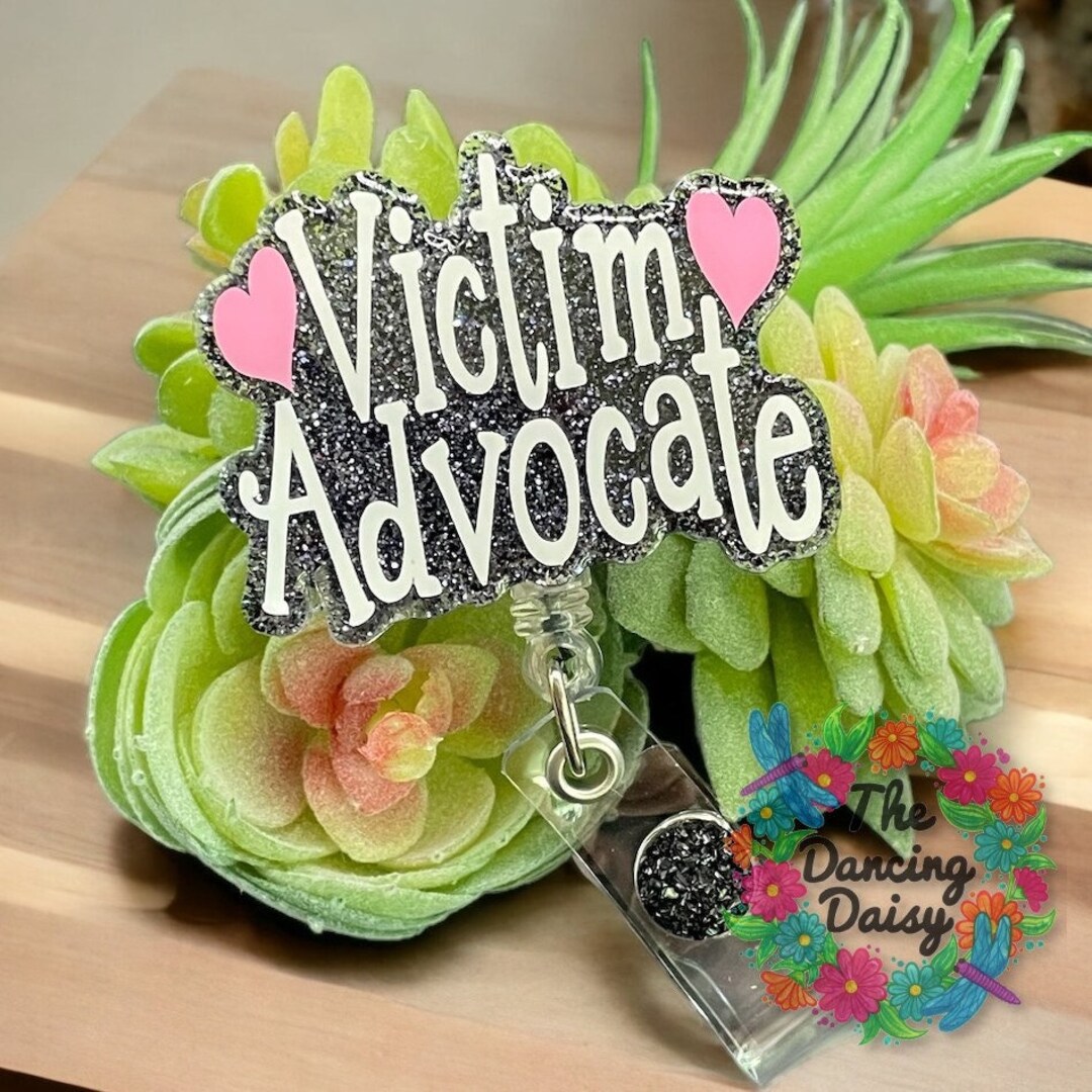 VICTIM ADVOCATE Badge Reel - Etsy
