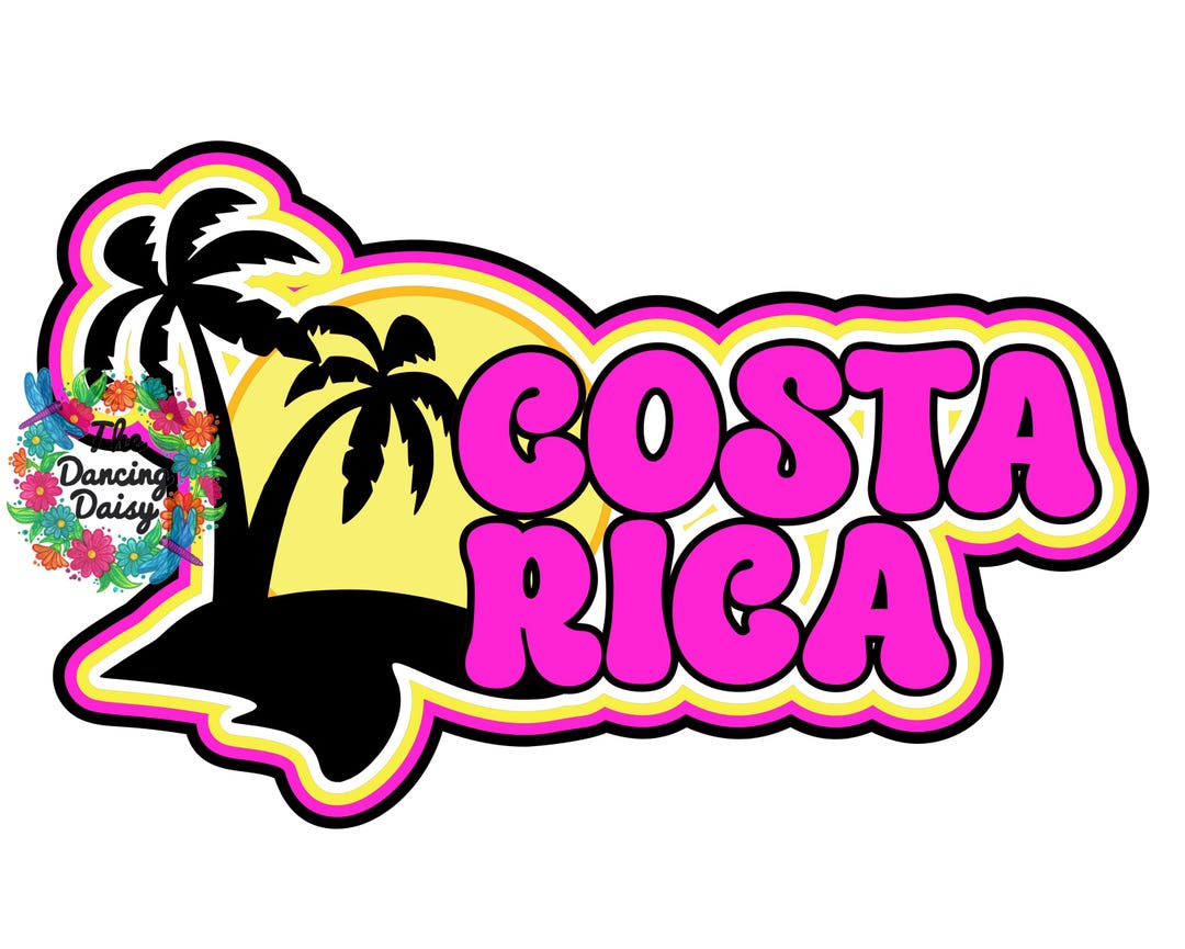 Costa Rica - Travel - Die Cut Scrapbook Embellishment / Title ...