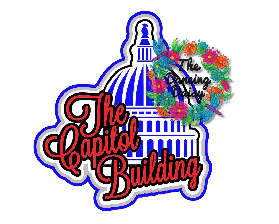 SVG DIGITAL File - Capitol Building Washington DC Scrapbooking - Etsy