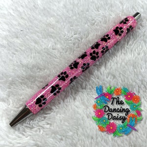 Dog Mom and Paw Prints BALLPOINT Refillable Epoxy Pen - Etsy