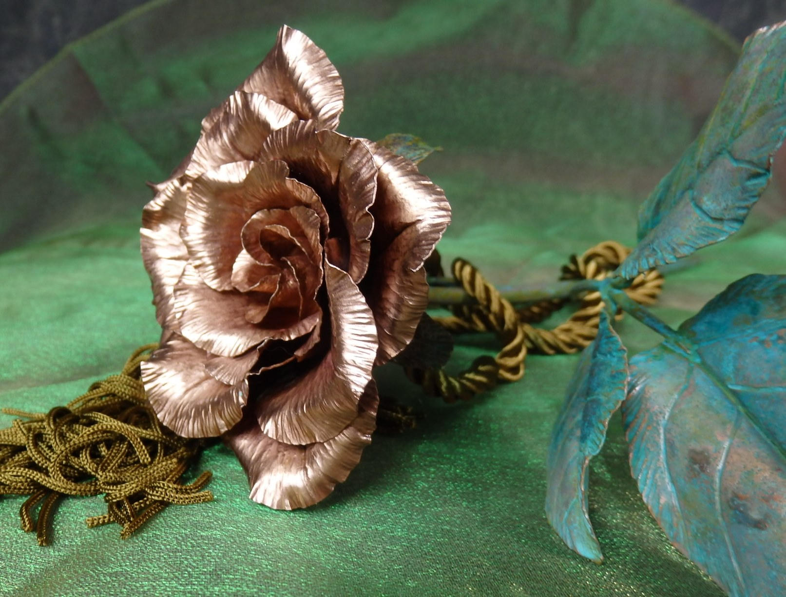 Eternity Rose in Bronze and Copper - Etsy