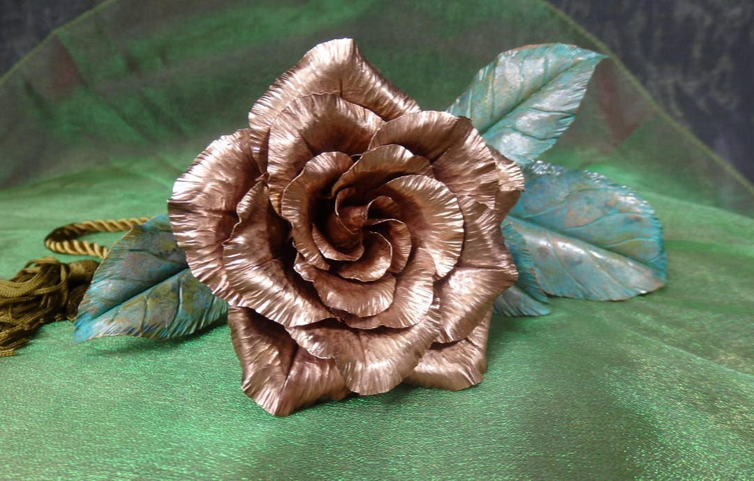 Eternity Rose in Bronze and Copper - Etsy