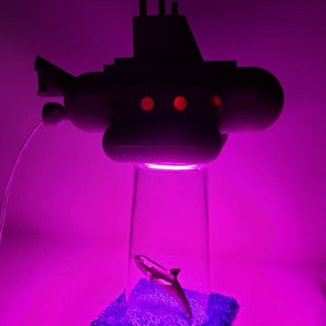 Submarine Desk Lamp Underwater Ocean Sea Life Bedroom Night Light Home ...