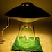 Ufo Alien Abduction Desk Lamp Sci Fi Silver Spaceship Outerspace Space ...