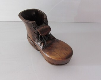 Carved Wood Boot | Etsy