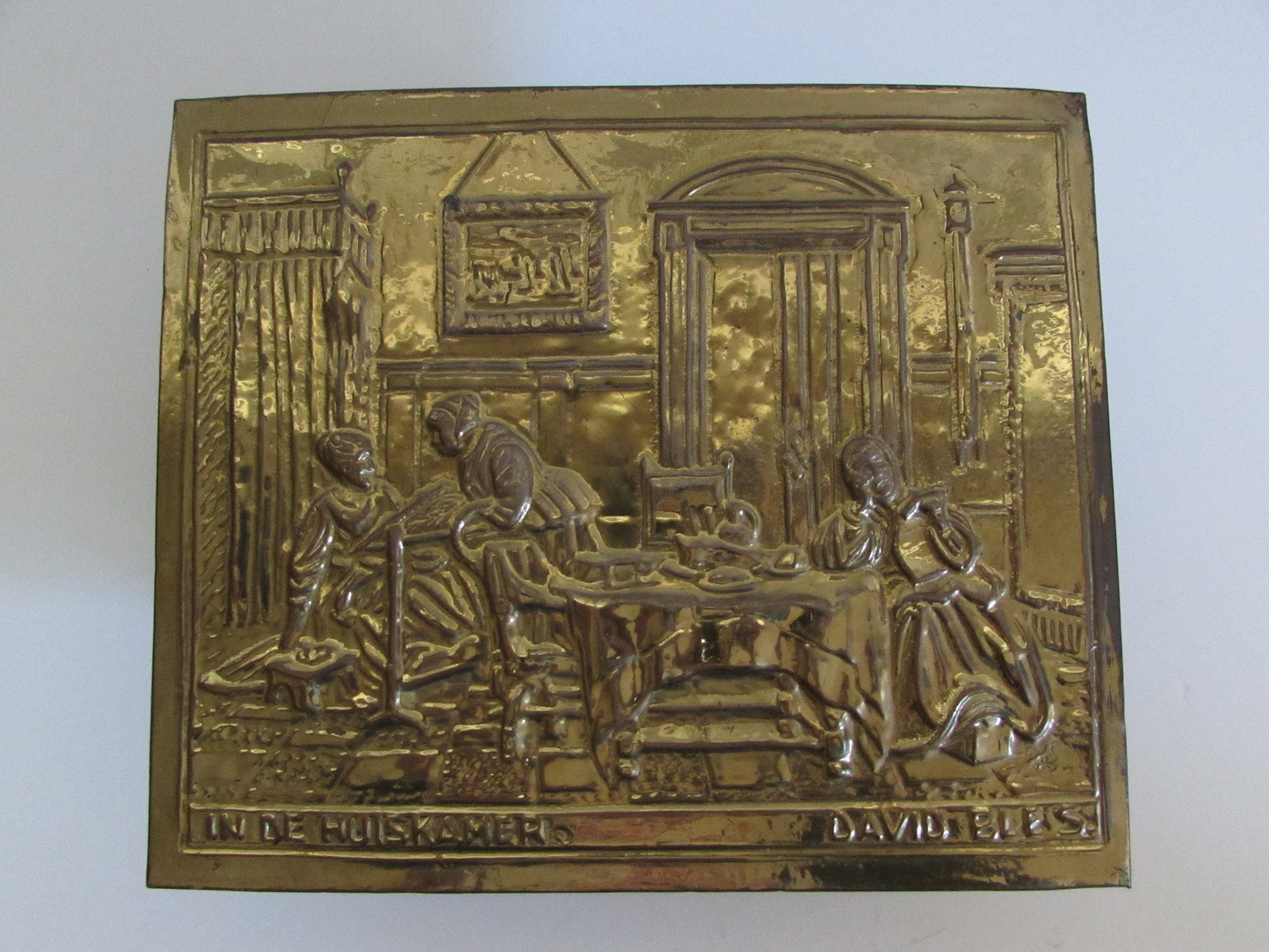 Brass Raised Relief Vintage Brass Raised Relief Wall Pocket - Etsy