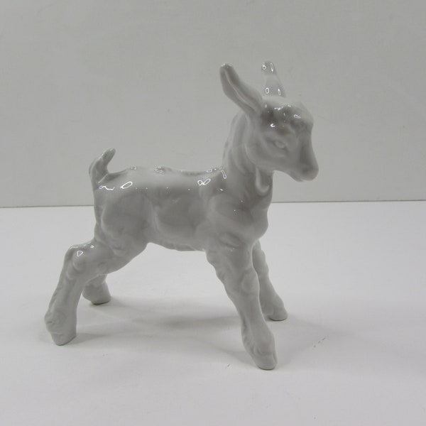 Porcelain Goat Figurine - Etsy