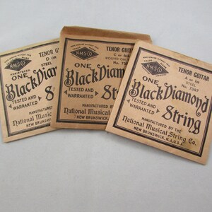 Instruments, Guitar Strings, Vintage Guitar Strings, Black Diamond ...