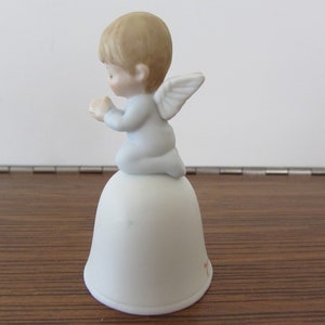 Lefton Angel Bell, Vintage Lefton Boy Angel Bell, Porcelain Lefton Boy ...