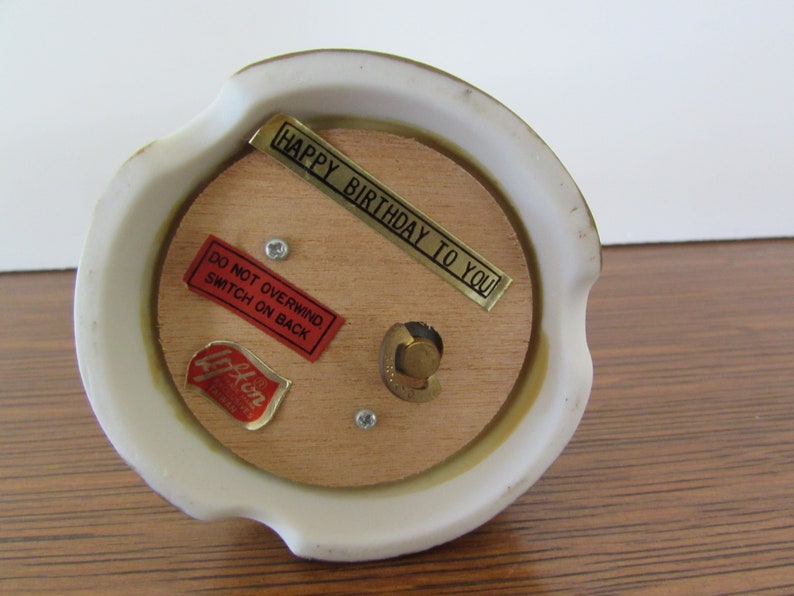 Lefton Music Box Vintage Lefton Birthday Music Box Lefton | Etsy