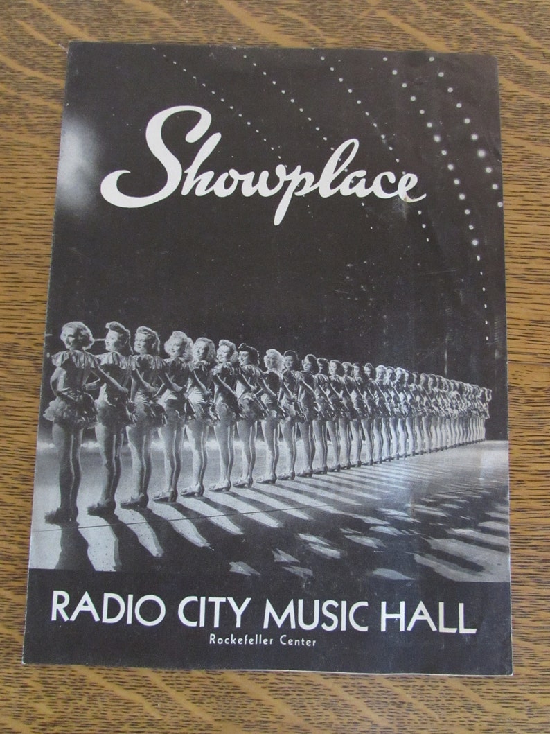 1947 Showplace 1947 Radio City Music Hall Showplace Playbill | Etsy