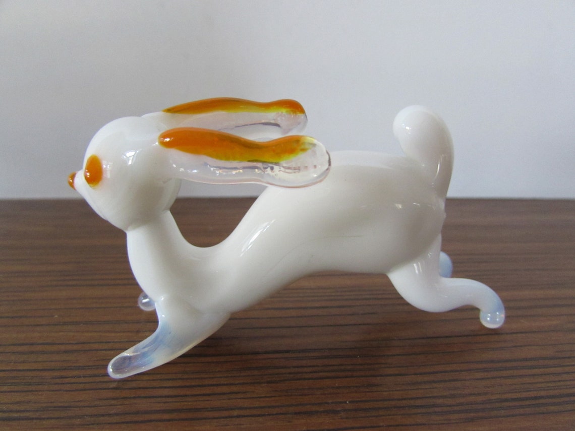 Murano Glass Rabbits Vintage Hand Blown Miniature Glass - Etsy