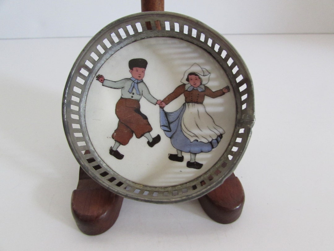 Folk Art Coaster, Vintage Dutch Folk Motif Coaster, 1914 Coaster ... Folk Art Coaster, Vintage Dutch Folk Motif Coaster, 1914 Coaster ...