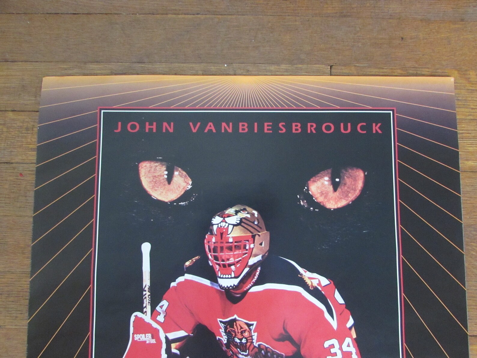 Hockey Poster John Vanbiesbrouck 1993 Florida Panthers John | Etsy