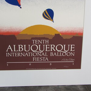 Albuquerque Poster, 1981 Albuquerque Balloon Fiesta Poster, Vintage ...