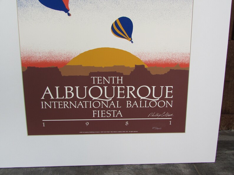Albuquerque Poster 1981 Albuquerque Balloon Fiesta Poster - Etsy
