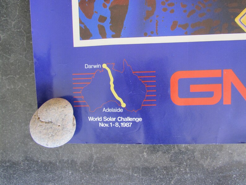 1987 GM Poster Vintage GM Sunraycer Poster 1987 Solar | Etsy