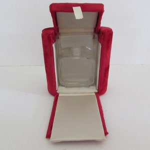 Vintage Perfume, Vintage Velvet Perfume Box and Bottle, Vintage Perfume ...