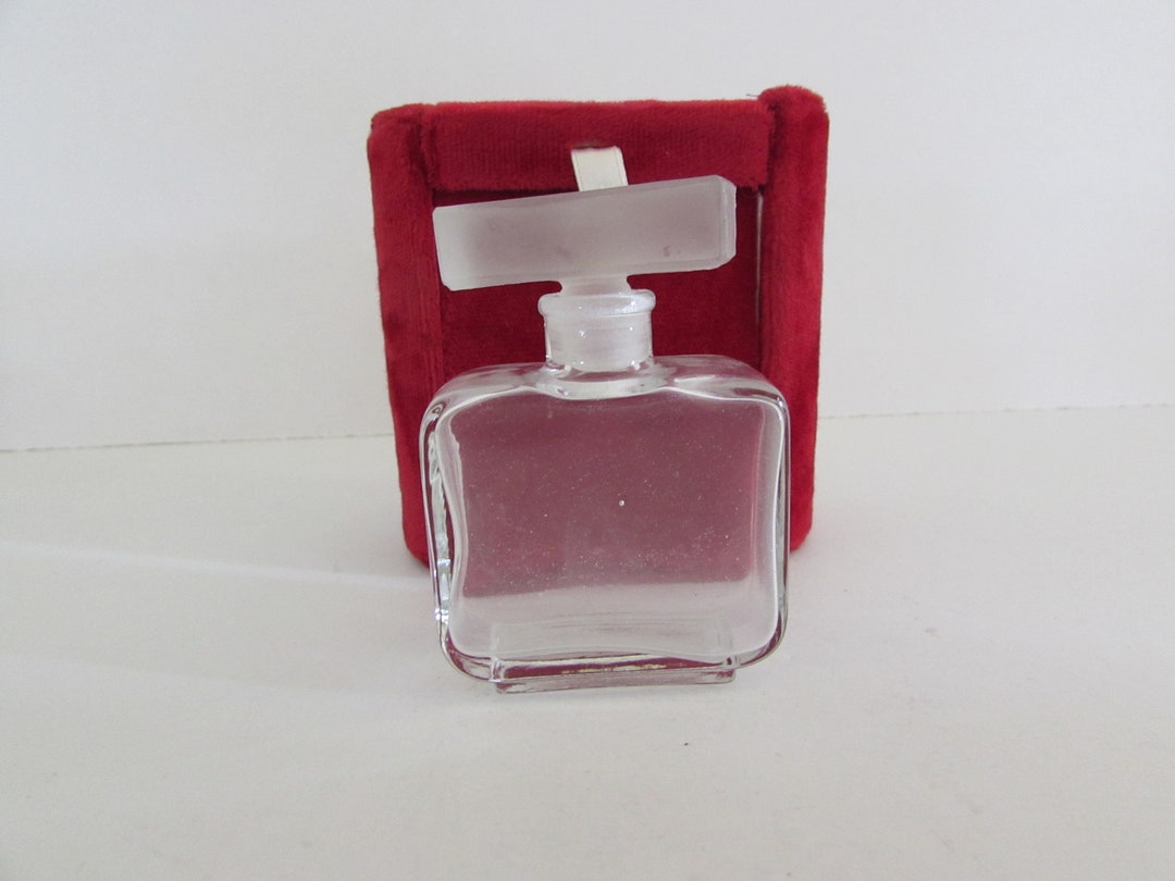 Vintage Perfume, Vintage Velvet Perfume Box and Bottle, Vintage Perfume ...