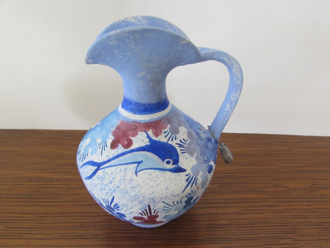 Greek Mini Pitcher Greek Pottery Clay Greek Vase Mid - Etsy