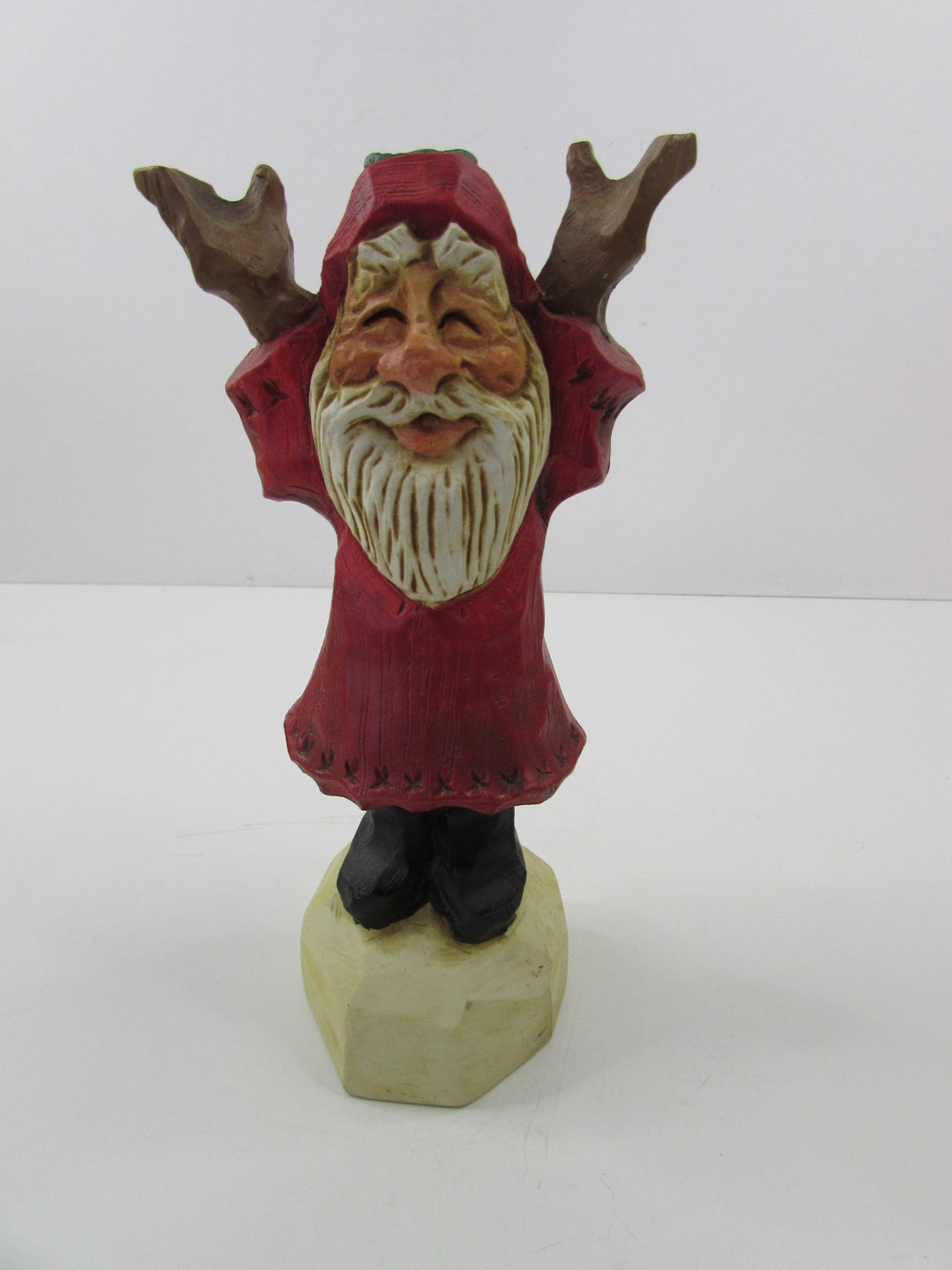 Christmas Decor, David Frykman "oh, the Joy" Santa Claus Figurine ...
