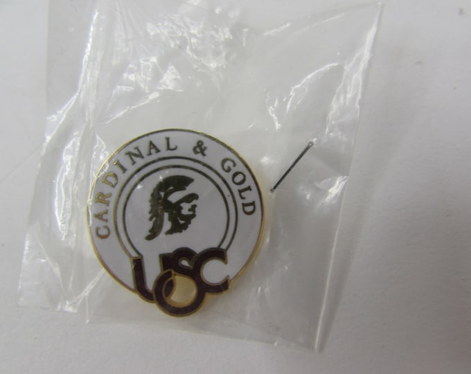 USC Pin, USC Lapel Pin, Vintage USC Lapel Pin, College Memorabilia ...