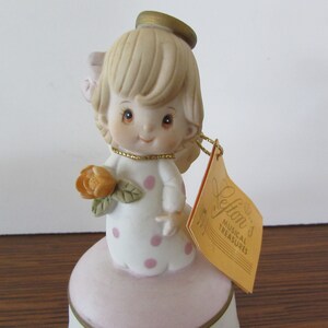 Lefton Music Box, Vintage Lefton Birthday Music Box, Lefton August ...