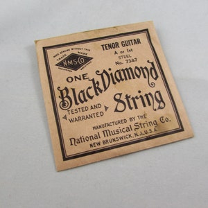 Instruments, Guitar Strings, Vintage Guitar Strings, Black Diamond ...