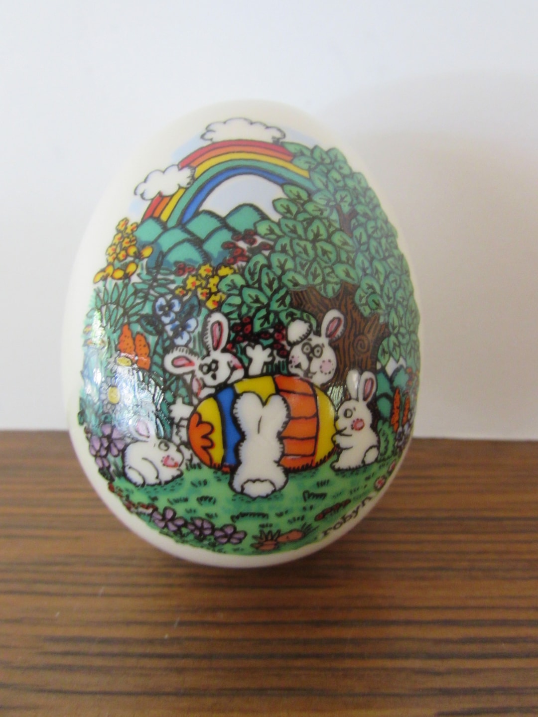 Vintage Robyn's Egg Porcelain Decorative Egg: California Bronze, Easter ...